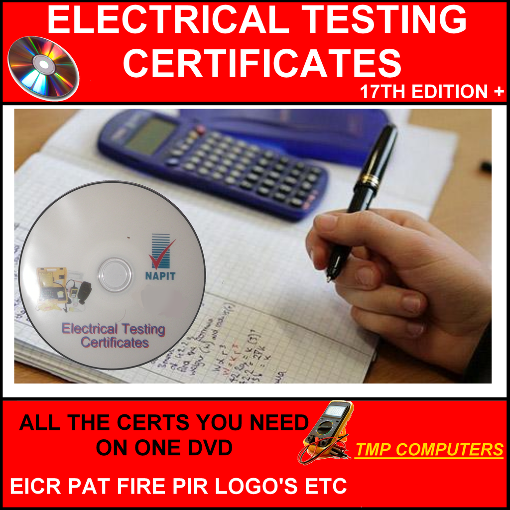 ELECTRICAL TESTING CERTIFICATES 17TH EDITION TEST CERT | eBay ELECTRICAL TESTING CERTIFICATES 17TH EDITION TEST CERT | eBay